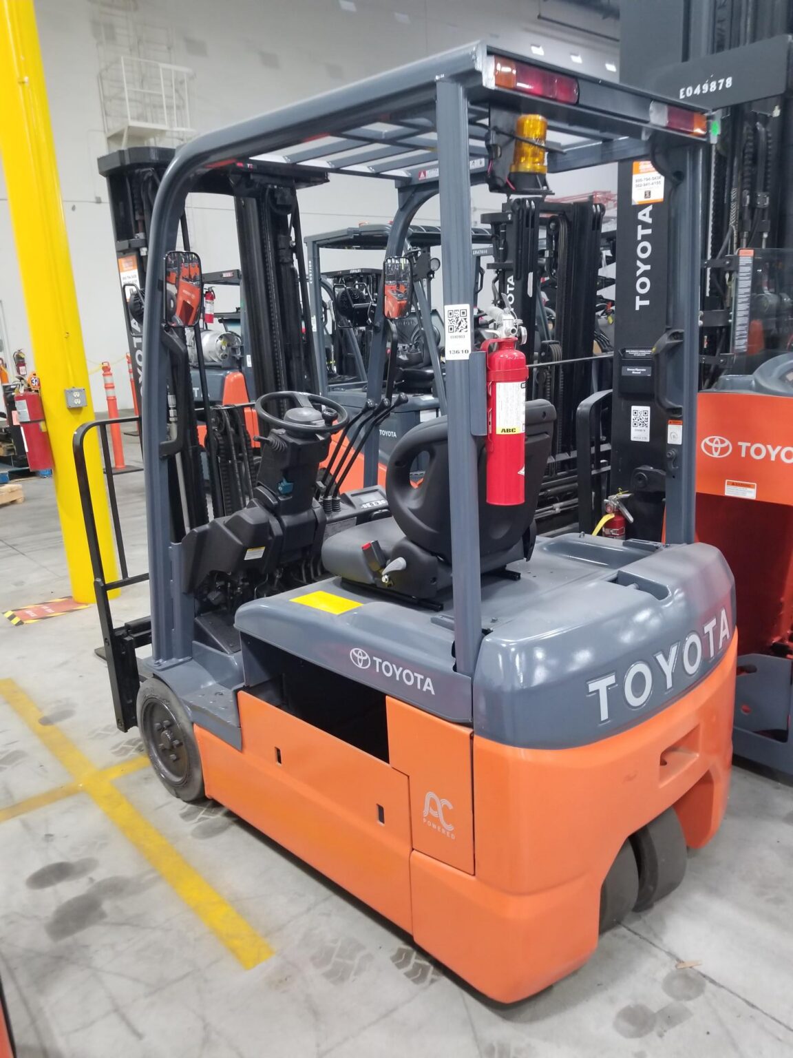 Pre-owned Toyota 8FBE20U 3-Wheel Electric Forklift | Toyota MHS